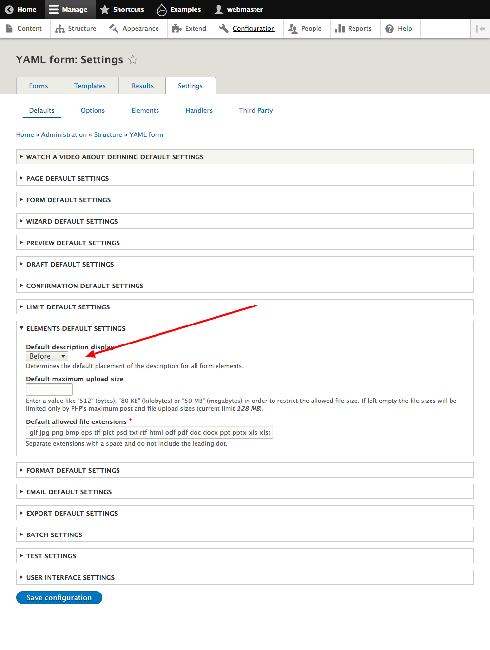 Description of elements and Wizard pages [#2778857] | Drupal.org